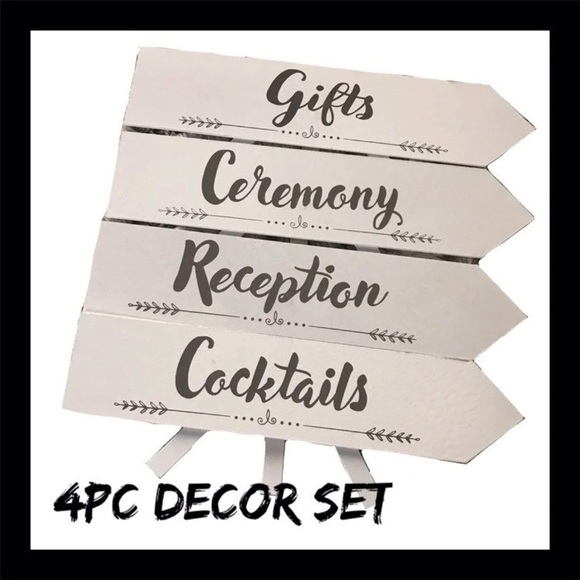 Accents | 4pc Wedding Stand Decor Set Nwt Z1 | Poshmark